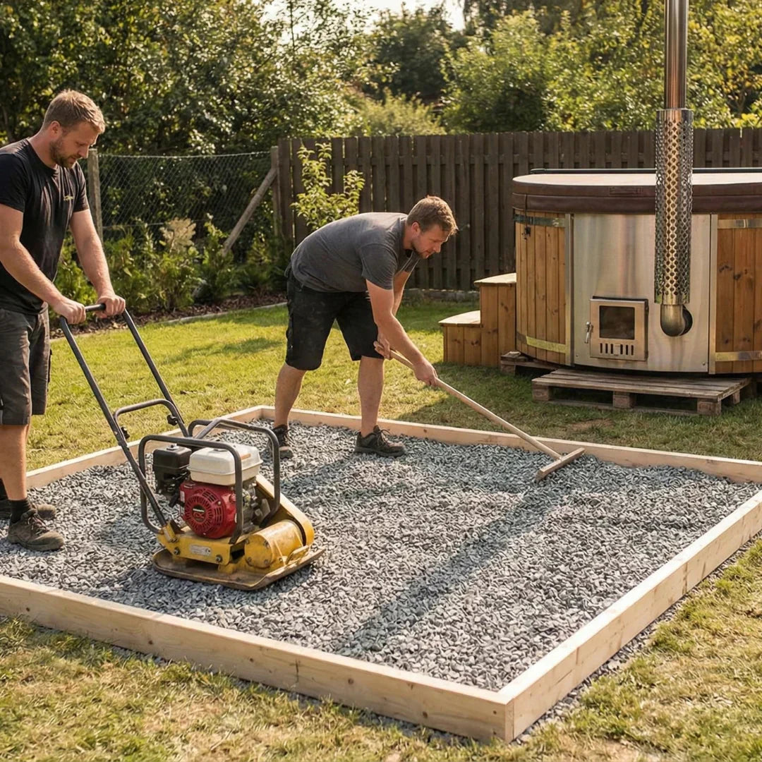 How to Prepare a Base for Wood-Fired Hot Tubs | Tim-Dam Guide – TIM-DAM