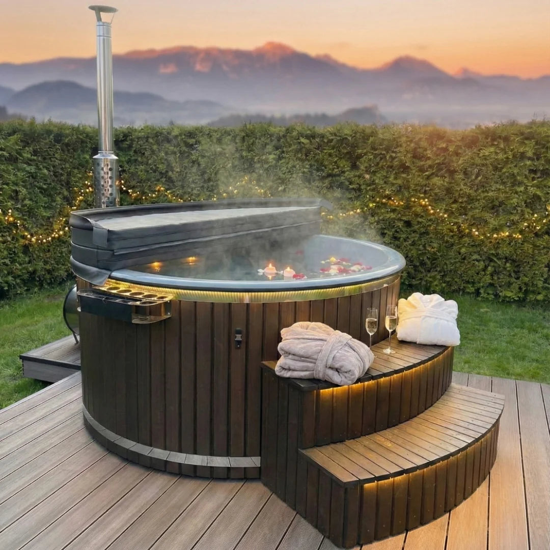 Wood-Fired Hot Tubs with Thermowood Cladding | Premium EU Models – TIM-DAM